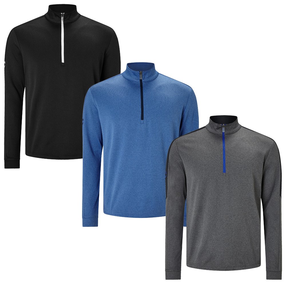 Callaway Stretch Waffle 1/4 Zip Herren Pullover | SALE